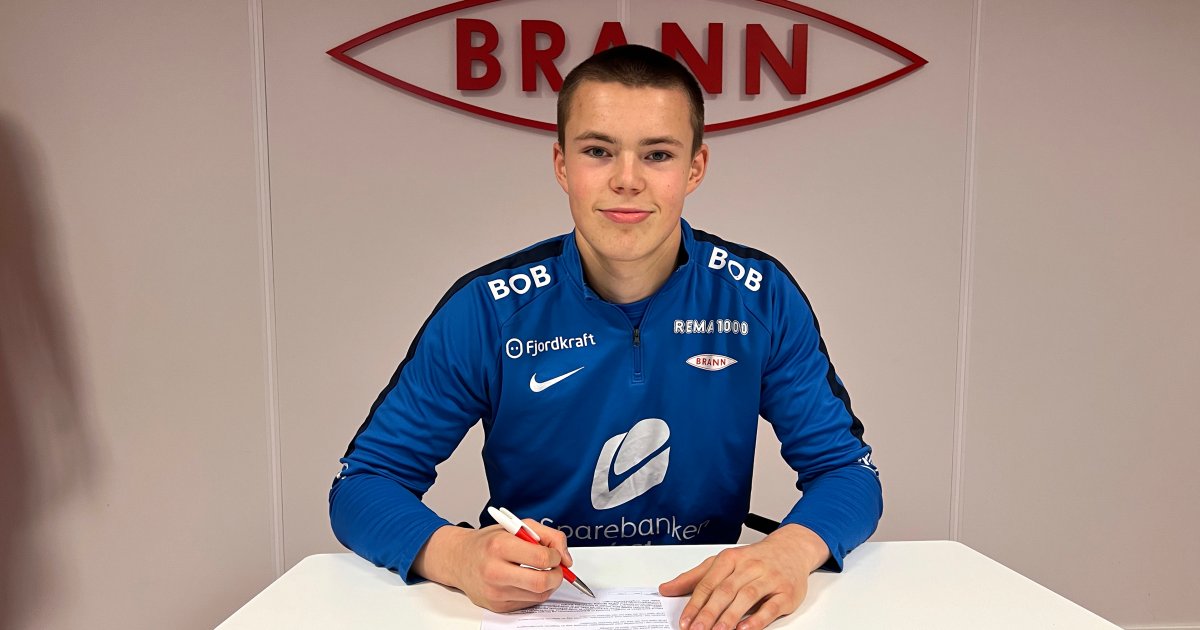 Mathias (15) har signert proffkontrakt / Brann